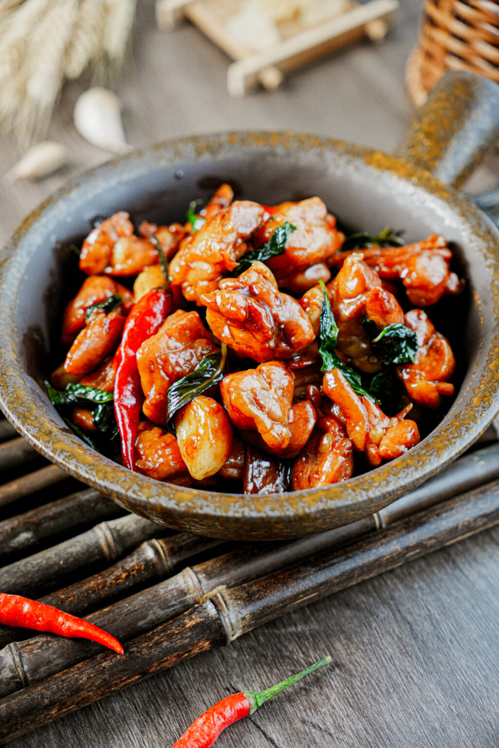 Taiwanese Three Cup Chicken Recipe (San Bei Ji) - The Crystal Cookbook